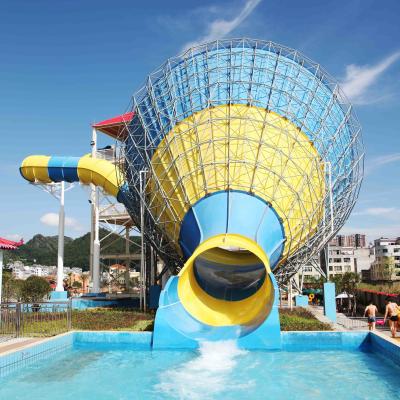 China Kundengebundene Fiberglas-Wasserrutsche für Familien-/Aqua-Spiel-Wasser parken zu verkaufen