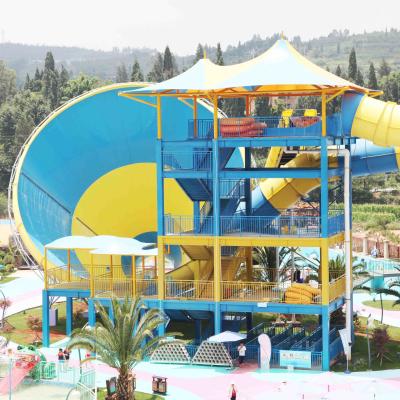 China Attraktives großes Harz Tornado-Wasserrutsche-Spiele Ashland/DSM für Wasser-Park zu verkaufen