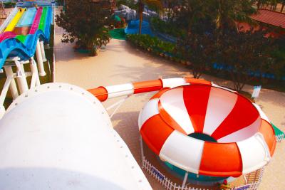 China Theme Park Slides Space Bowl Water World Water Playground Equipment for Resorts / Hotel for sale
