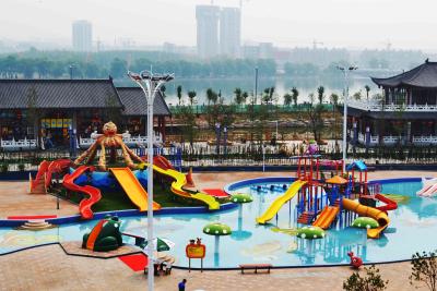 중국 상업적인 운동장 장비 물 공원에 있는 아이를 위해 열리는 가까운 작풍 몸이 미끄러집니다 판매용