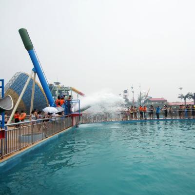 China Custom 12.5m Cannon Ball Steel Pool Water Slides For Water Park Equipment for sale