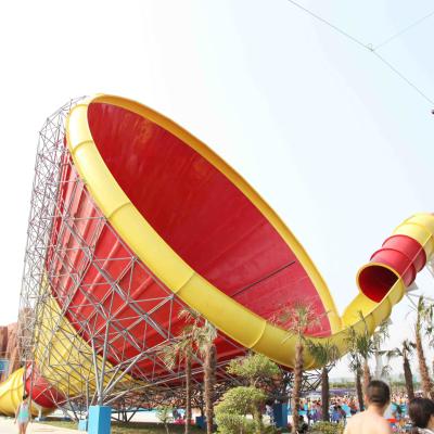 China Large Fiberglass Water Slides for Aqua Funny , Large Tornado Water Slide for Water Park for sale