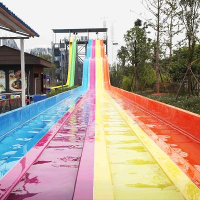China Toboganes acuáticos de alta velocidad de la fibra de vidrio/diapositiva plástica del agua adulta para el parque del agua de la aventura en venta