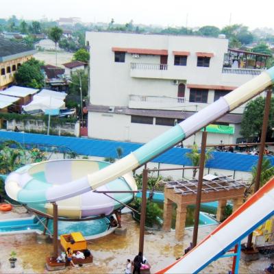 China Kundengebundene aufregende Aqua-Park-Fiberglas-Wasserrutsche/Körper-Dia für Wasser-Spaß zu verkaufen