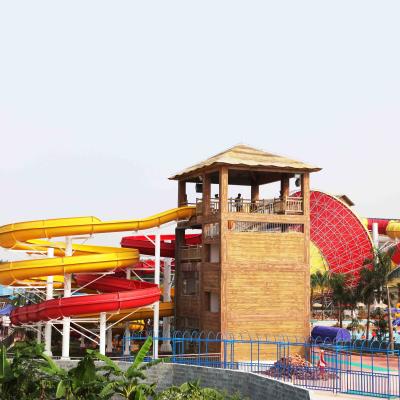 중국 거대한 옥외 물을 위한 직류 전기를 통한 탄소 강철 주문 물 미끄럼은 주차합니다 판매용