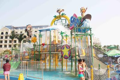 China Equipamento exterior de flutuação da fibra de vidro do parque da água do grande hotel do tema do campo de jogos do Aqua à venda