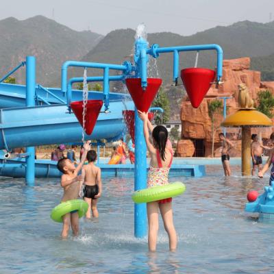 China Colorful Carp Spray Park Equipment For Children / Kids in Water Park Fiberglass Equipment for sale