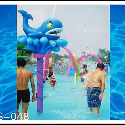 China Spray Park Equipment Funny Spray Whale Toy for Play Water Games for sale
