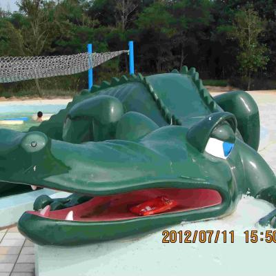 Wasser-Park-Ausrüstungs-Krokodil-Dia, kommerzielle kleine Fiberglas-Wasserrutsche