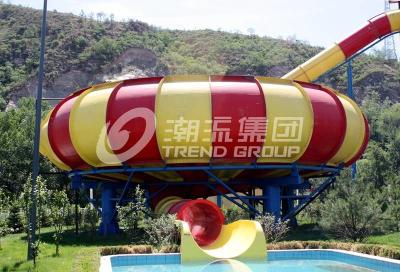 중국 16m 플랫폼 재미 물 공원 섬유유리 물 미끄럼 거대한 공간 물 미끄럼 판매용