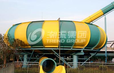 중국 16m 플랫폼 재미 물 공원 섬유유리 물 미끄럼 거대한 공간 물 미끄럼 판매용