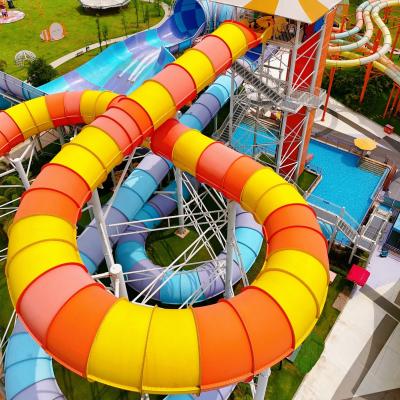 Китай Промышленное оборудование тематического парка скольжений воды стеклоткани, подгонянное Flatform и длина продается