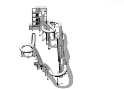 Extraterrestrial Fiberglass Super Tube Slide Free Fall Tower Rides (HT-52)