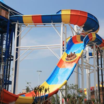 Китай Улучшите свой аквапарк прочными водяными горками из стекловолокна, предназначенными для высокоскоростных спусков и захватывающих поворотов продается