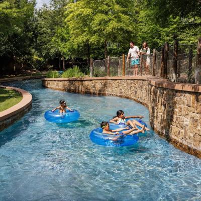 China Fiberglass Lazy River Water Playground Equipment for Amusement Park with Industrial-Grade Pump for sale