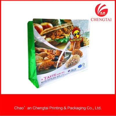 Cina Borse d'imballaggio del fondo piatto di resistenza dell'ossigeno dei sacchetti del fondo piatto degli alimenti a rapida preparazione in vendita
