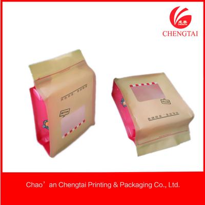 Cina Matt Candy materiale che imballa le borse di plastica del fondo del blocco con la chiara finestra in vendita
