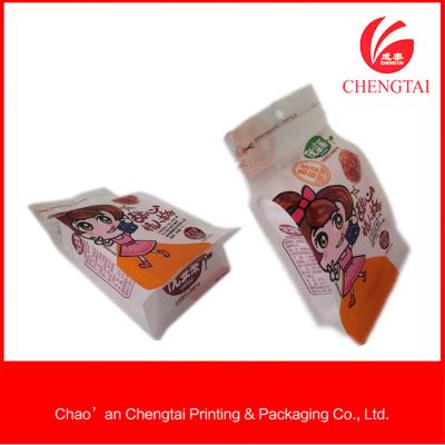 Cina Borse di caffè amichevoli eco- Zippered del fondo piatto dei sacchetti del fondo piatto con la chiara finestra in vendita