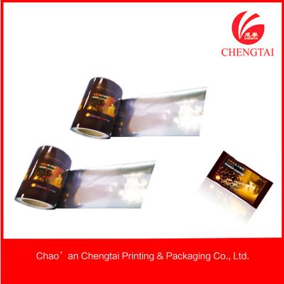 China Food Grade Metallic Material Automatic Rollstock Film For Coffee / Tea Packaging for sale
