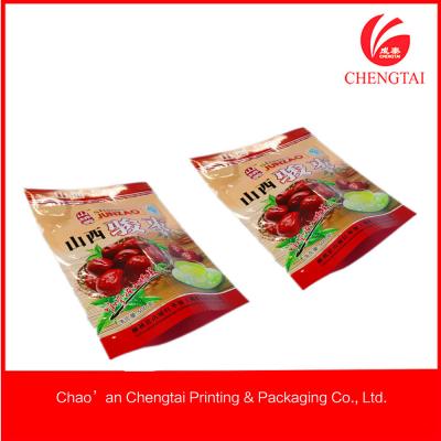 China 500 G Snack Food Packaging Bags With Hang Hole And Matellic Material for sale