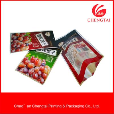 China Customised Size Three Side Seal Bag , Stand Up Resealable Pouches for sale