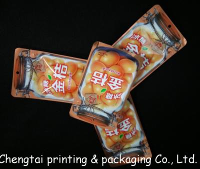 China Mini Recyclable Snack Packaging Bags With Zipper Gravure Printing 100 Microns Thick for sale