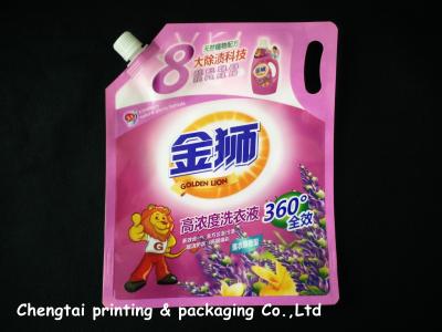 Cina L'imballaggio detergente sta sul sacchetto con il sacchetto d'imballaggio liquido su misura becco in vendita