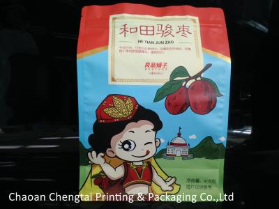 Cina sacchetti del fondo piatto 415g/borse d'imballaggio frutta asciutta che saldano a caldo non tossico in vendita