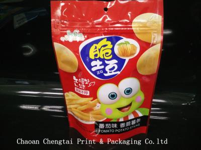 China Potato Zipper Snack Packaging Bags With 110 Micron Thickness , 100g for sale