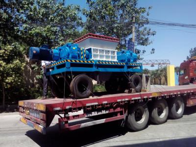 China 1000 Type Scrap Steel Double Shaft Shredder Capacity 1.8 tph for sale