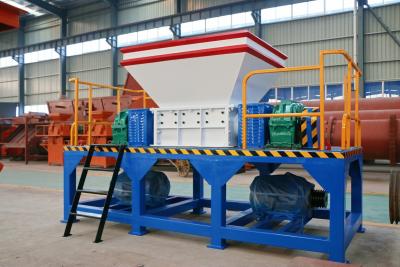 China Paper Mill Twisted Rope Double Shaft Shredder Capacity 0.8~1.2 tph for sale