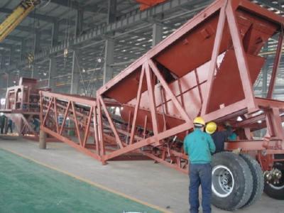 China Mobile Concrete Mixing Station 25 m³ per hour  Concrete Mixing Plant for sale