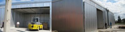 China 40m3 800 Millimeter Fan Lumber Drying Kiln Cold Water Humidification for sale