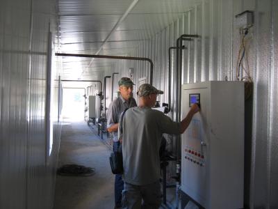 China 380 - 440 Voltage Wood Kiln Drying Machine , Small Wood Dry Kiln Easy Operation for sale