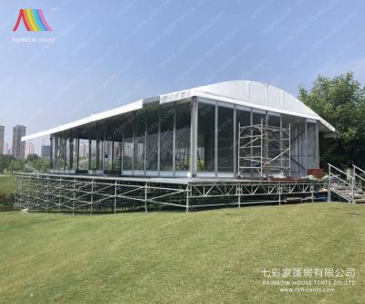 China 10m Width Dome shape Tent House With  Yransparent Glass for sale