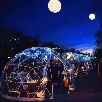 China Blue Tent House with Clear PVC and Stakes Accessories for sale