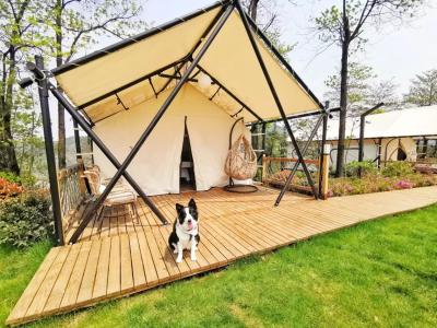 China Easy-to-Assemble Tent Cabin with UV Protection and Nylon Floor Material for sale