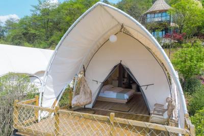 China Outdoor Camping Tent Lodge with 2 Doors and Dome Shape Design for sale