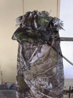 中国 Woodland Camo 3D Camouflage 3D Sneaky Cap With Facemask Paintball Hunting 販売のため