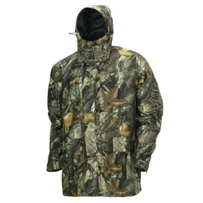 China Wasserdichte Jagdcamo-Kleidung, Multifunktions-Camo Jacke Camo mit abnehmbarer Haube jagend zu verkaufen