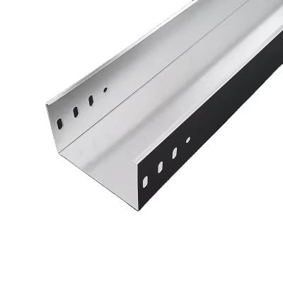 Quality ISO Certified Trough Cable Trays Galvanized Finish Wall Mount Installation for sale