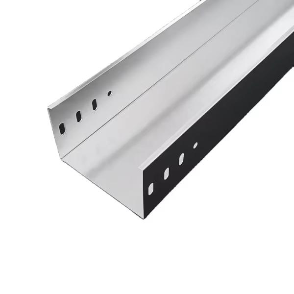 Quality ISO Certified Trough Cable Trays Galvanized Finish Wall Mount Installation for sale