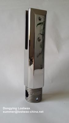 China Stainless steel 316 glass spigot square core drilled for glass pool fencing for sale