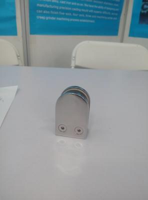 China Stainless steel glass clamps with  square base for glass balustrade for sale