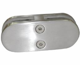 China Stainless steel round shaped 180° glass clamps for glass balustrade  glass pool fencing SS316 for sale