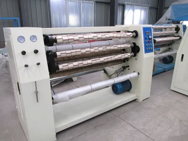 Transparent BOPP Packing Jumbo Roll Tape Slitting Machine