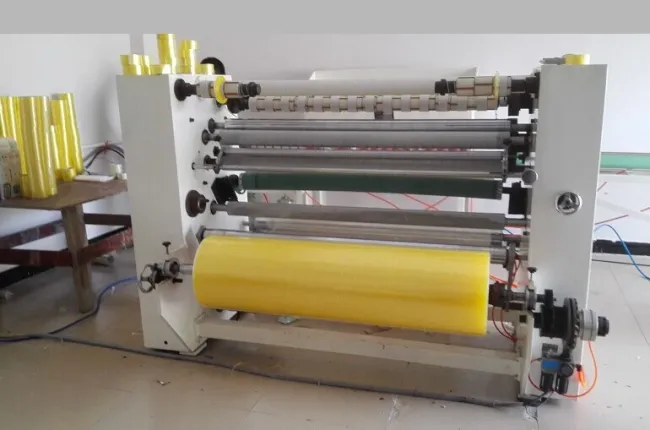 Transparent BOPP Packing Jumbo Roll Tape Slitting Machine