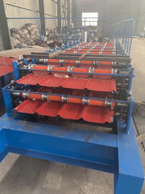 China Corrugated IBR Double Layer Sheet Metal Siding Roof Panel Forming Machine for sale
