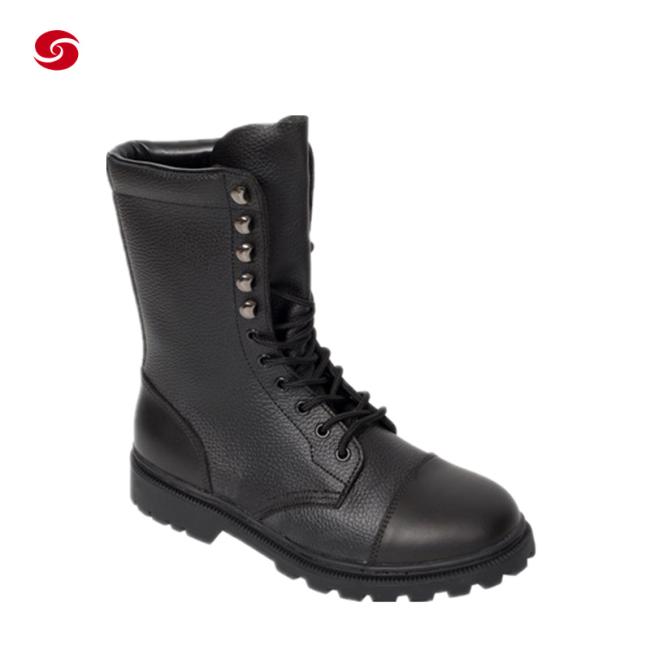 Breathable Black Duty Boots/ Policeman Boots/ Tactical Boots/Army Boots/Combat Boots/Men Shoes Boots/Solider Boots/ Leather Boots/Police Boots