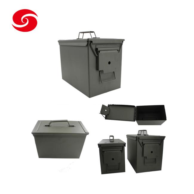 Us Army Green Metal Durable Ammo Boxes Bullet Tool Storage Can for Army